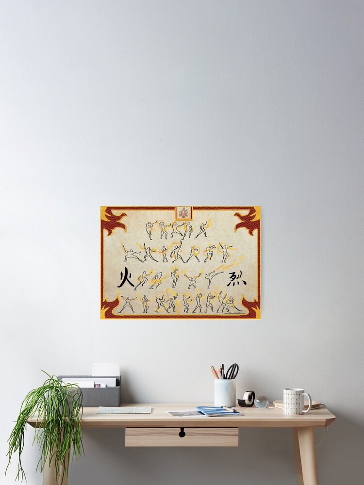 "Avatar the Last Airbender - Fire Scroll" Poster by Daljo | Redbubble