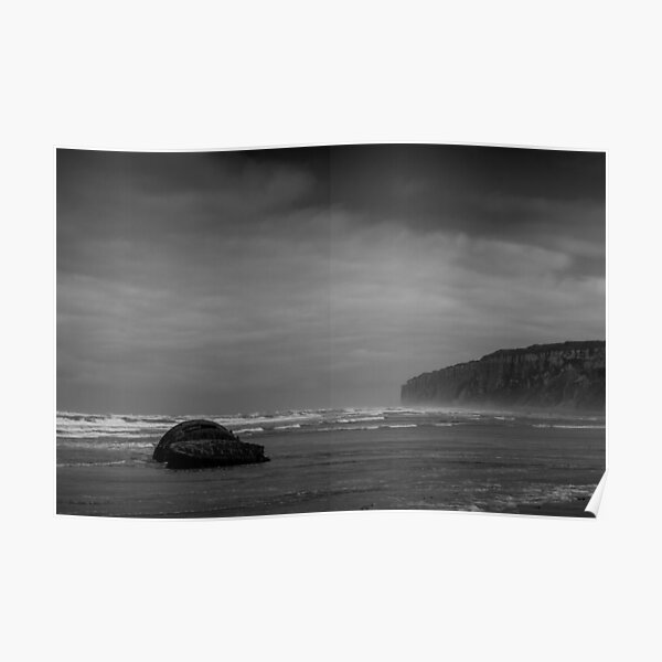 "Ship wreckage in the surf, Filey Bay" Poster for Sale by ...