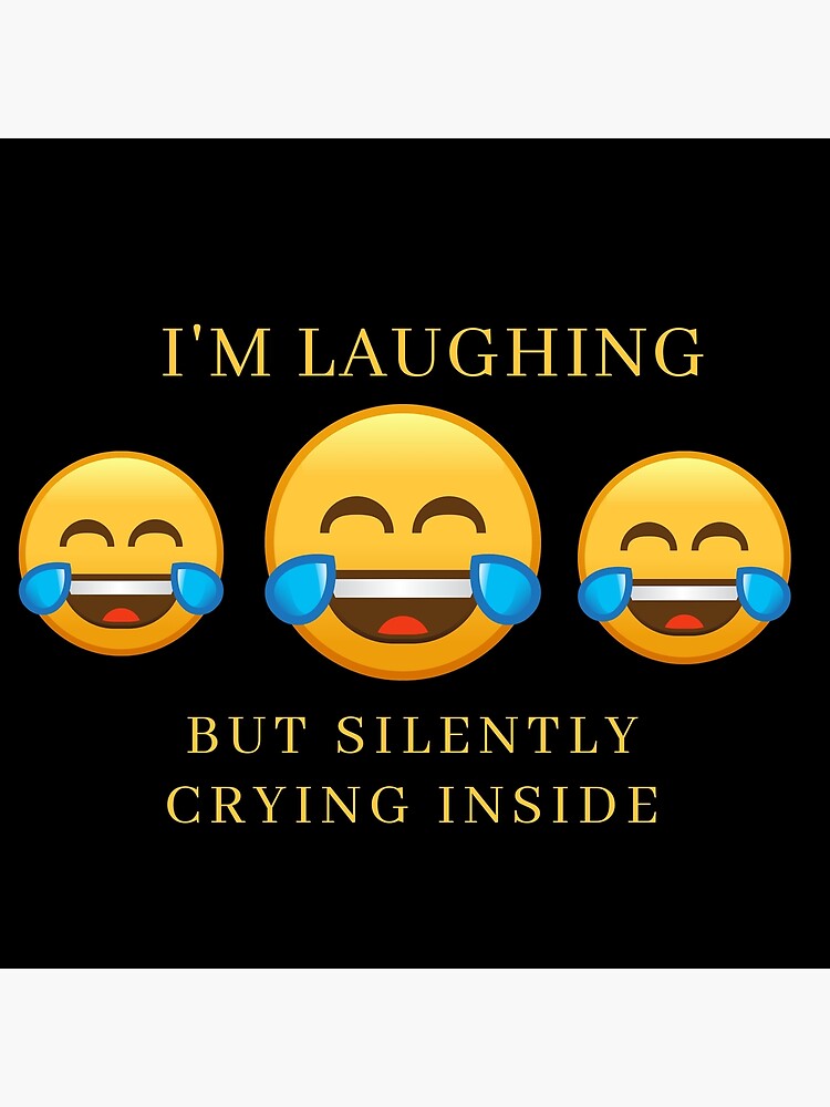 "Distorted Laughing With Tears Emoji " Art Print for Sale by ...