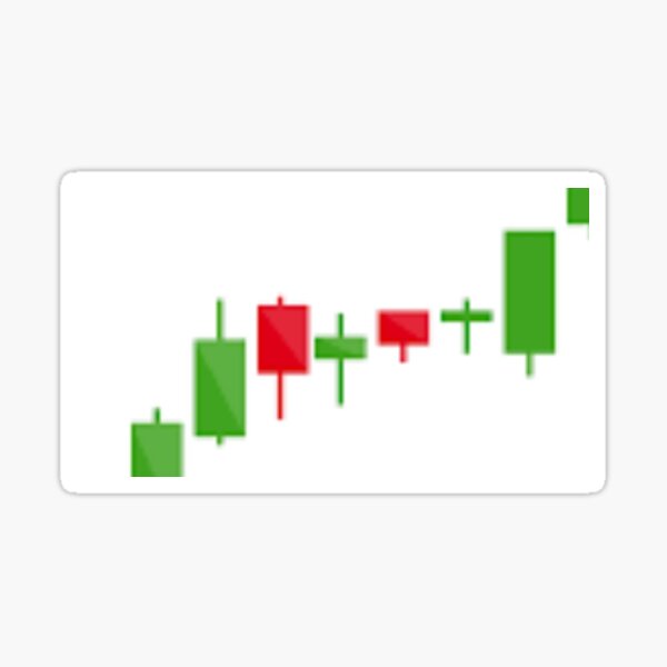 "Candlestick Stock Market Graph" Sticker for Sale by yash2212 | Redbubble