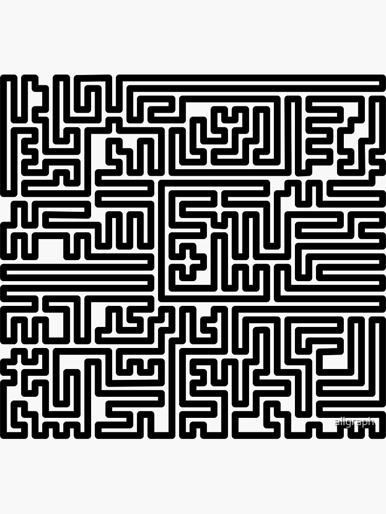 "maze" Sticker by aligraph | Redbubble