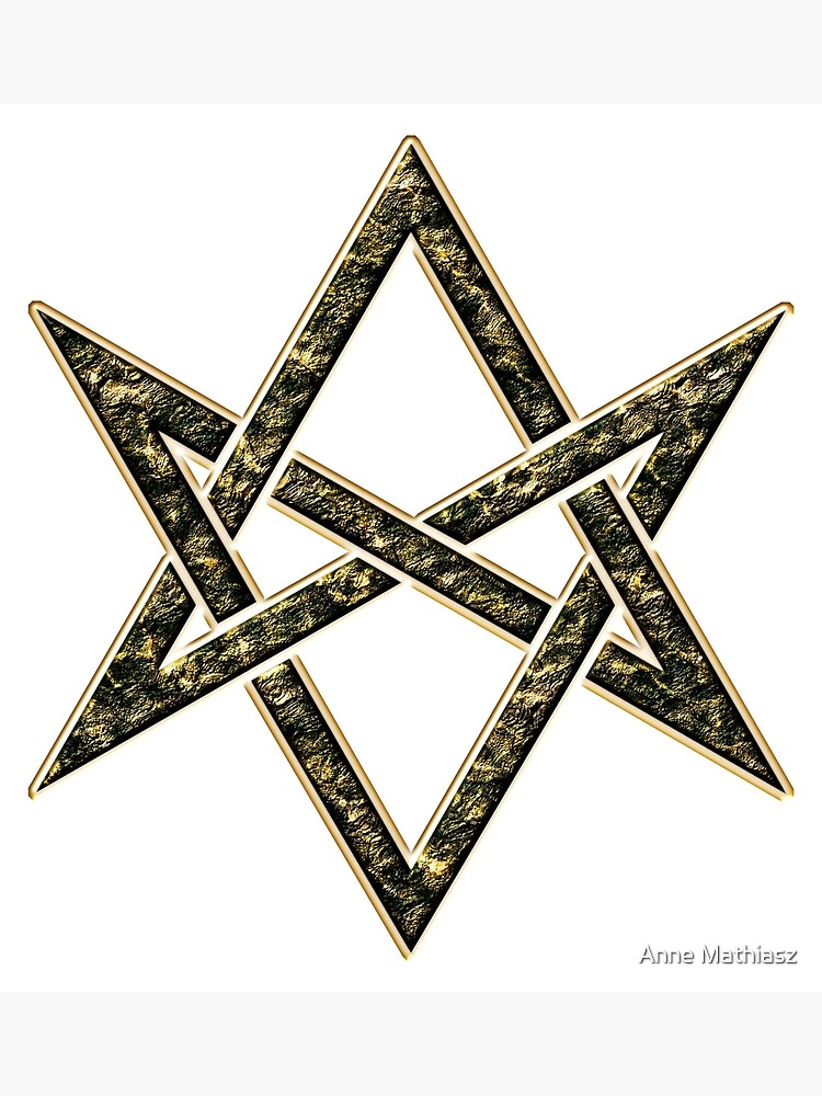 "Unicursal hexagram, magic, ritual, spell, magick, symbol" Art Print ...