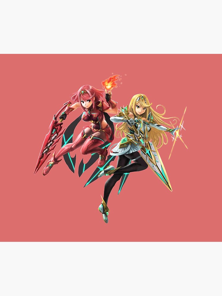 "Pyra & Mythra Smash Ultimate Artwork" Mouse Pad by TheSmashStash ...