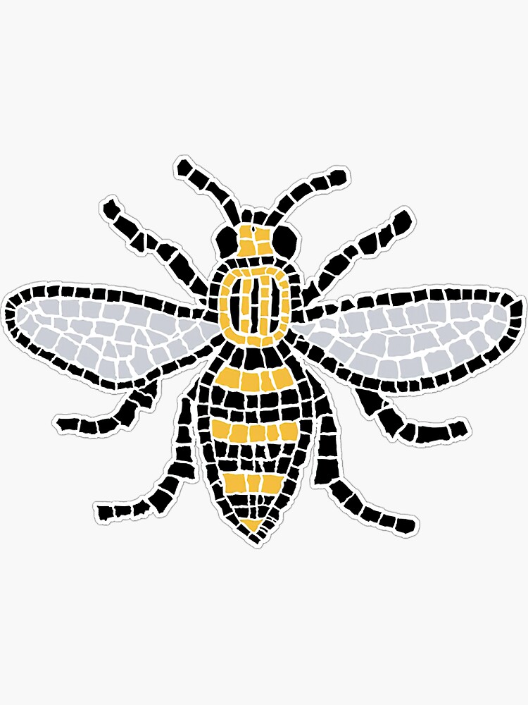 "Manchester Bee " Sticker by joanneedna9r8 | Redbubble