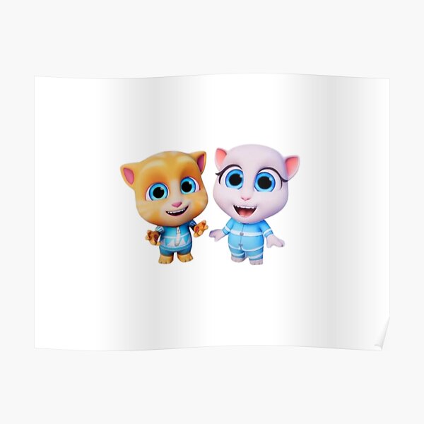 "Talking Ginger and Talking Angela" Poster by Reo12 | Redbubble