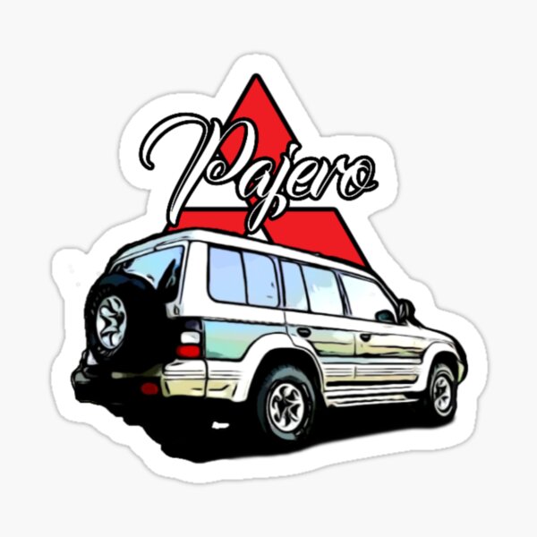 "Mitsubishi pajero " Sticker for Sale by NBshop | Redbubble