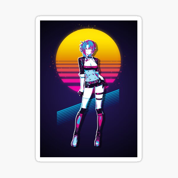"Honkai Impact - Murata Himeko *80s retro*" Sticker for Sale by ...