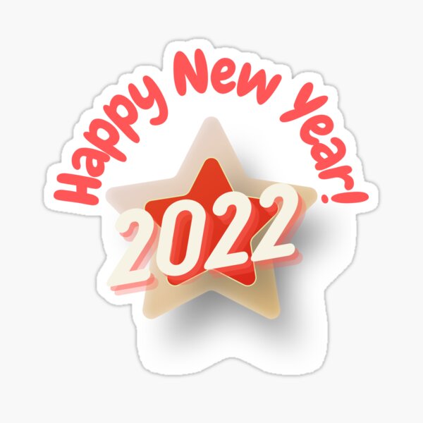 "2022" Sticker by sennyko | Redbubble