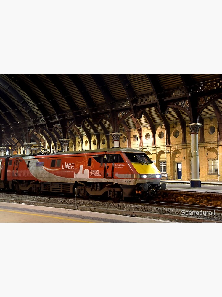 "LNER Class 91 loco 91114 in York Station" Poster by Scenebyrail ...