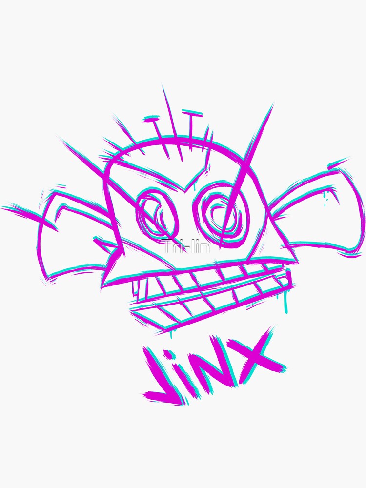 "Jinx Monkey" Sticker for Sale by Tri-lin | Redbubble