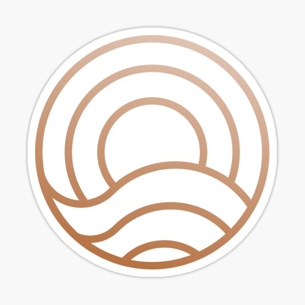 "Retro circle line art" Sticker for Sale by Roam-Designs | Redbubble