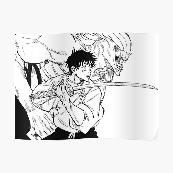 "JJK - YUTA X RIKA" Poster by LegendOtk | Redbubble