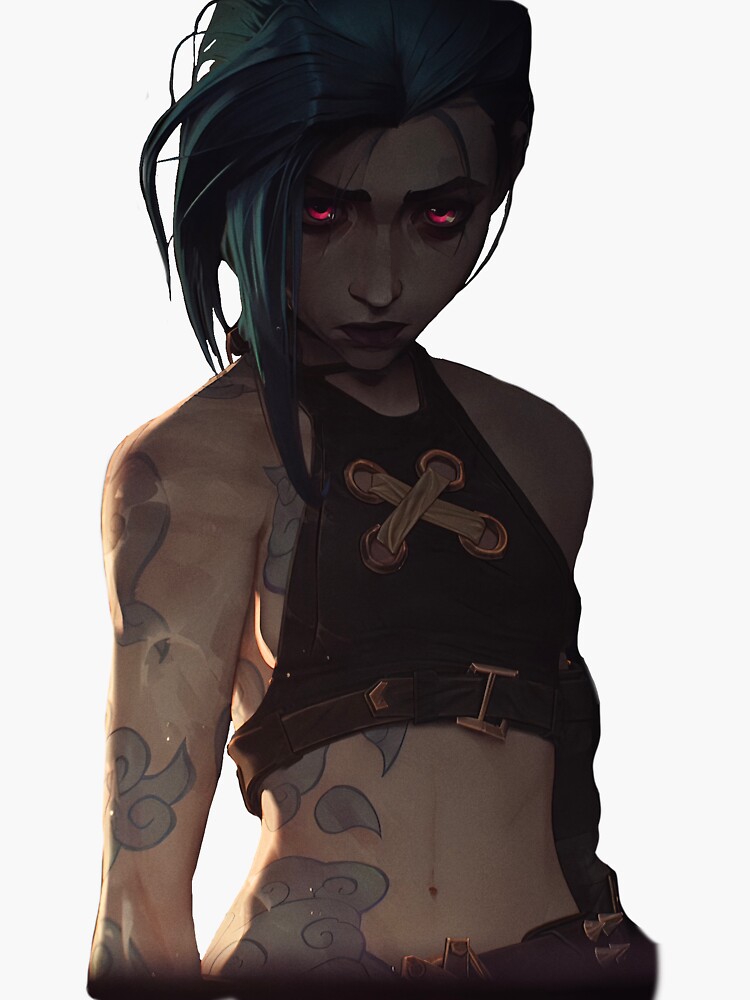 "Jinx Arcane" Sticker by Kartsize | Redbubble