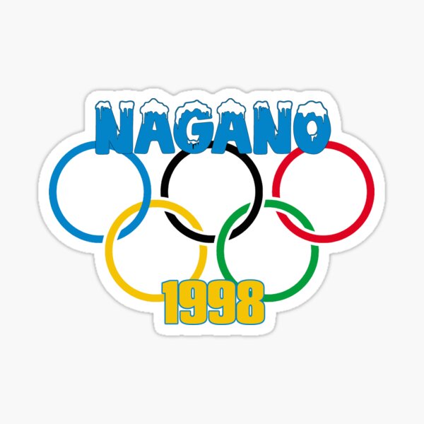 "Nagano OLIMPIC GAMES 1998" Sticker for Sale by Sulamircea | Redbubble