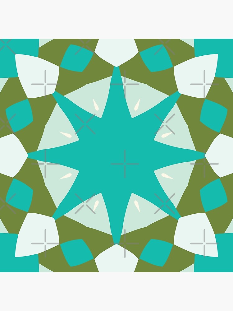 "Modern Star Pattern Artwork 02 Color 02" Poster by Stefanie Boike ...