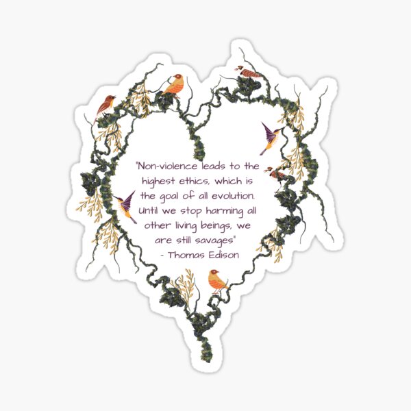 "Gorgeous design with inspiring vegan message from Thomas Edison ...