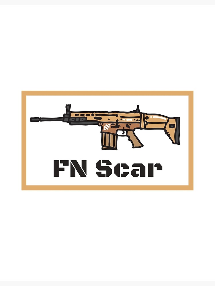 "FN Scar Battle Rifle" Poster for Sale by GunsAndStuff | Redbubble