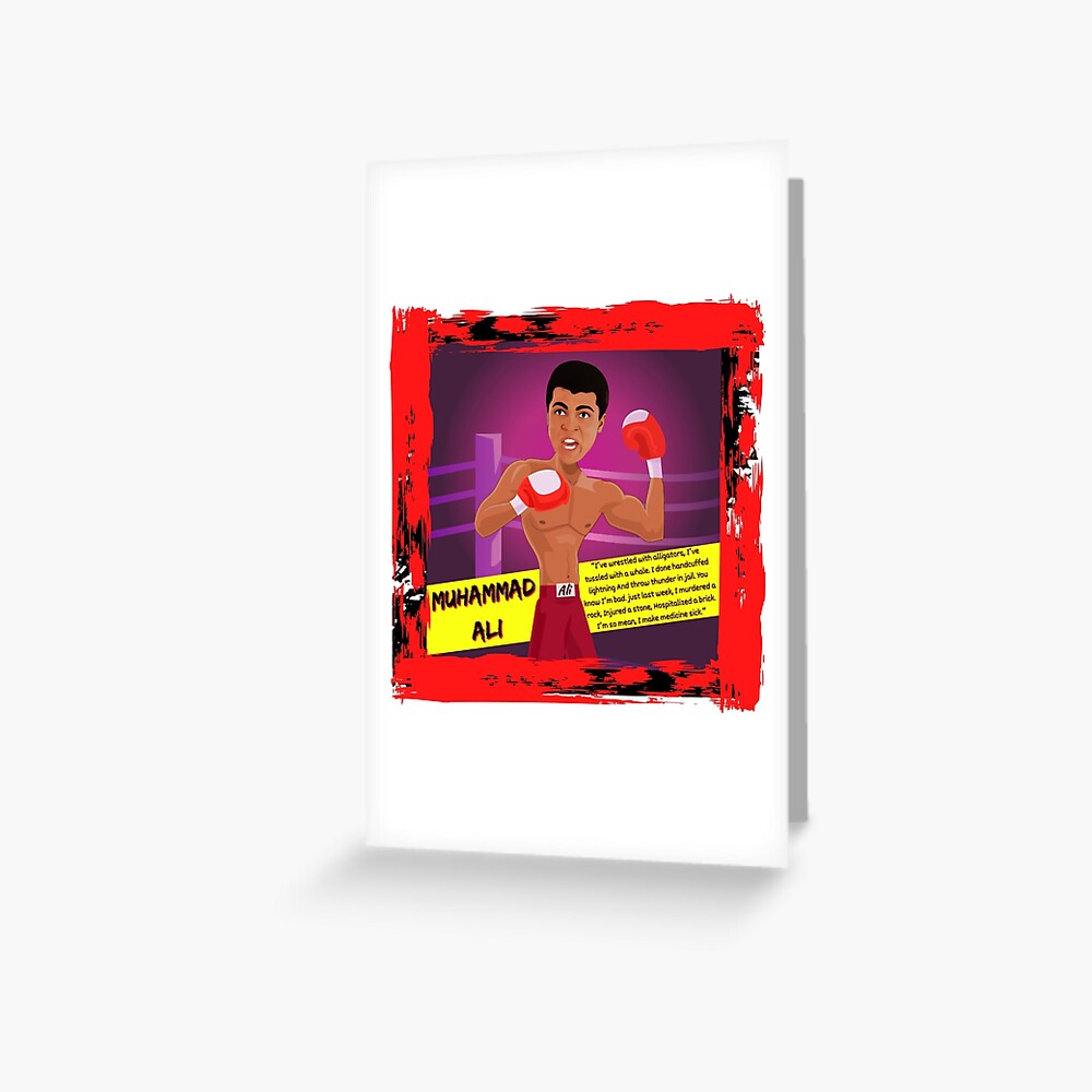 "Muhammad Ali-I’ve wrestled with alligators" Greeting Card by ...