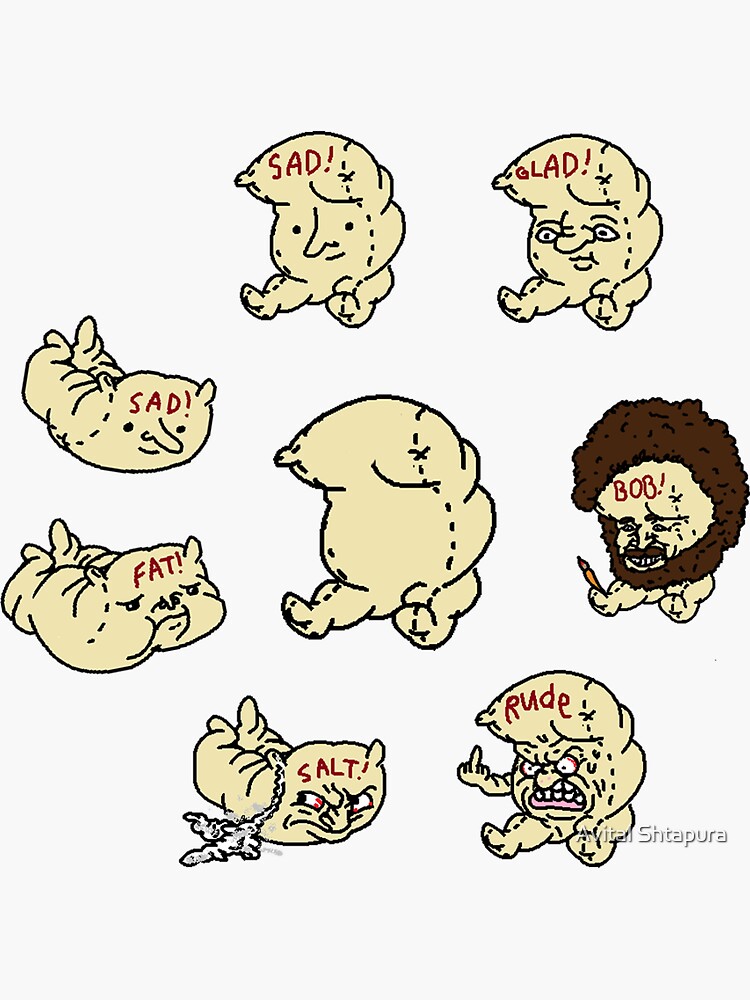 "Sad Sack and Friends!!" Sticker by AvitalShtap | Redbubble