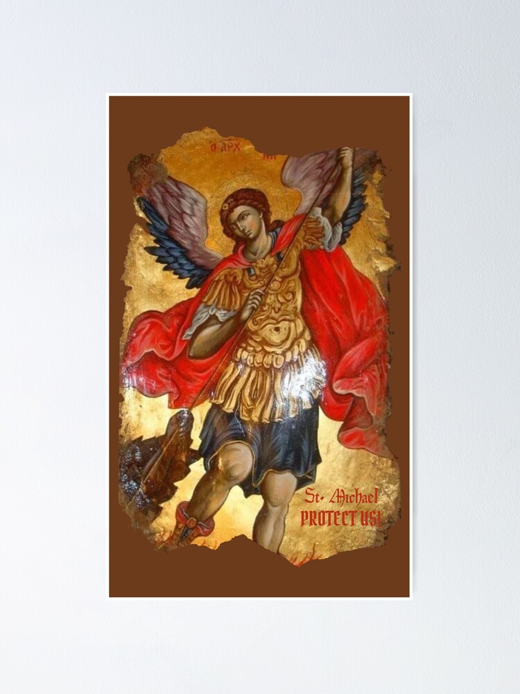 "St Michael Archangel Saint Michael" Poster by ADMG | Redbubble