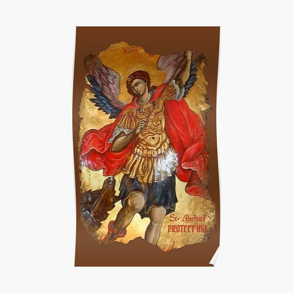 "St Michael Archangel Saint Michael" Poster by ADMG | Redbubble