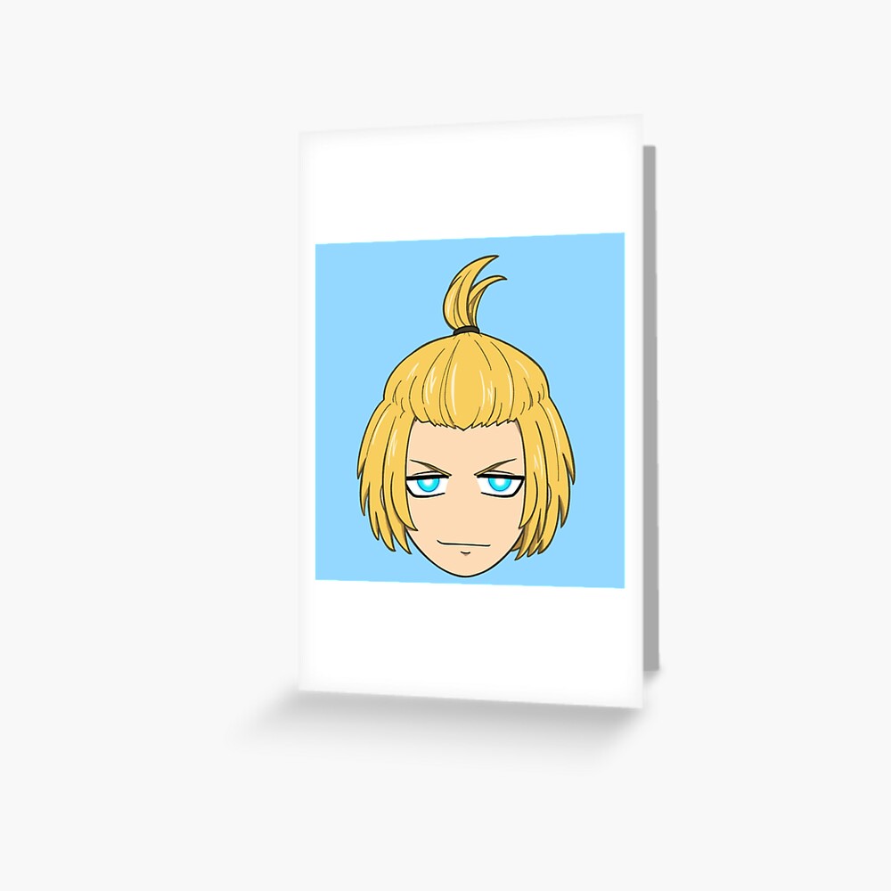 "Fire Force Arthur Boyle Chibi face" Greeting Card by jannahjailani ...