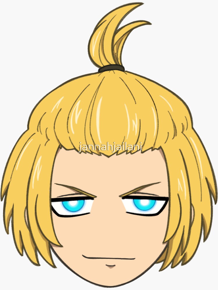 Pegatina «Cara de Fire Force Arthur Boyle Chibi» de jannahjailani ...