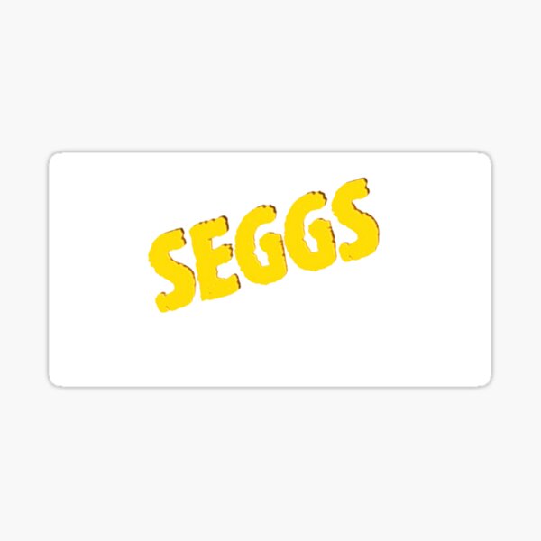 "SEGGS" Sticker for Sale by Valdy84 | Redbubble