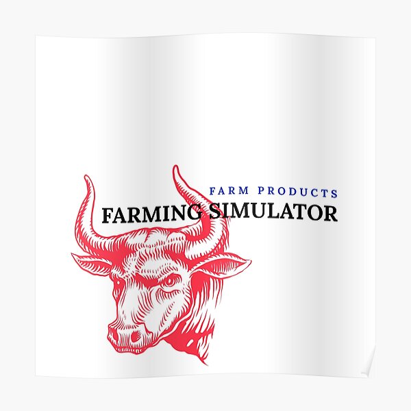 "farming simulator" Poster for Sale by kuikai123 | Redbubble