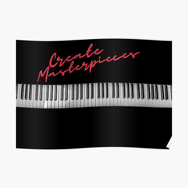 "CREATE MASTERPIECES " Poster for Sale by Win-Designs | Redbubble