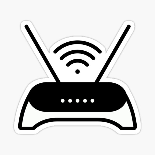 "Router" Sticker for Sale by ClassyGeek1 | Redbubble