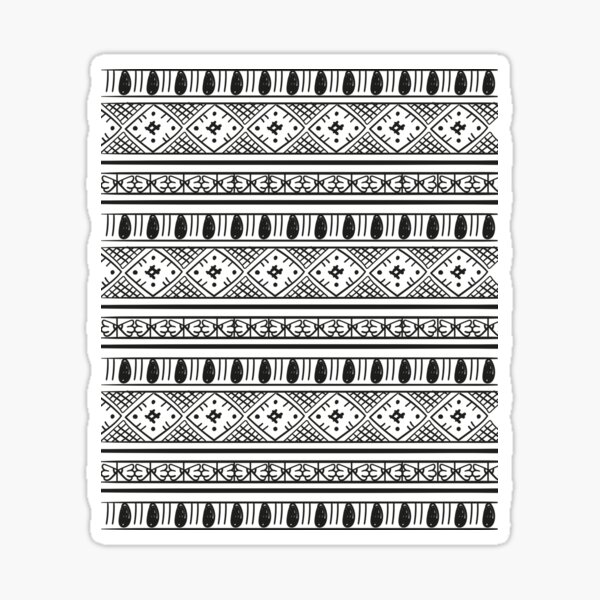 "Black and White Abstract Patterns " Sticker for Sale by vendarea ...