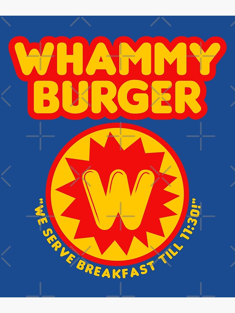 "Whammy Burger" Poster for Sale by comicbookdude | Redbubble