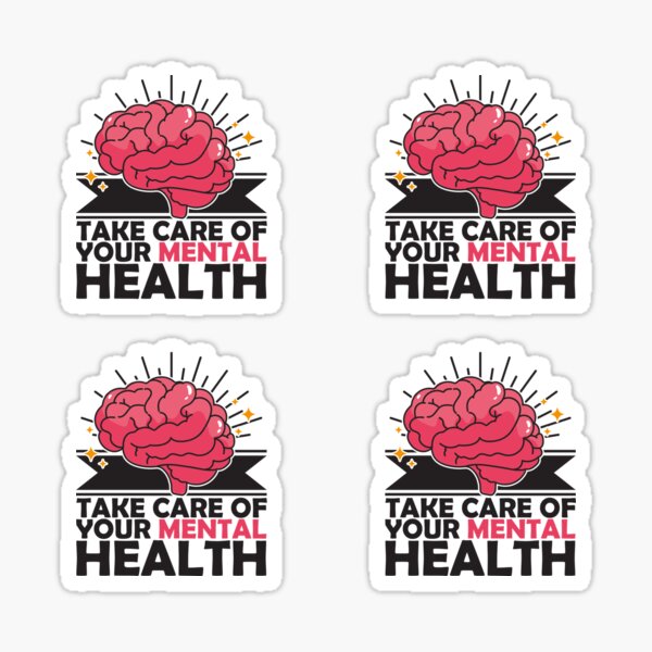 "mental health advice pack" Sticker for Sale by Unohana | Redbubble
