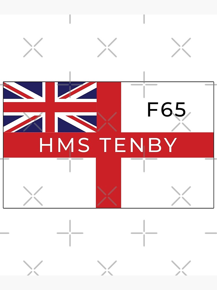 "HMS Tenby On British White Ensign - F65 - British Navy Type 12 Whitby ...