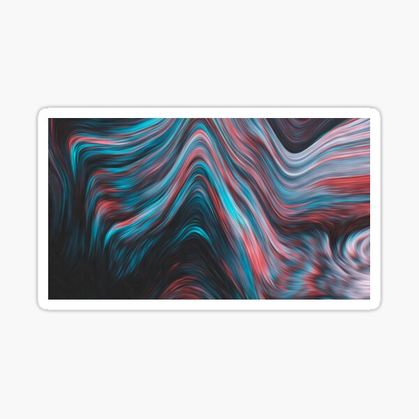 "colored lines, lines, color, glitch" Sticker by Graphycartist | Redbubble