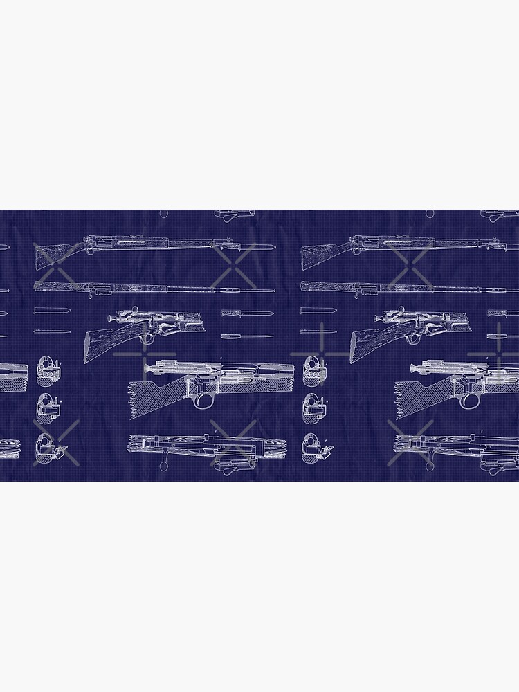 "Vintage Rifle Blueprint - Classic Rifle" Mouse Pad by HistoSasa ...