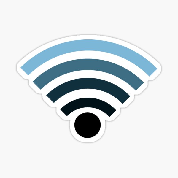 "WiFi Signal" Sticker for Sale by ClassyGeek1 | Redbubble