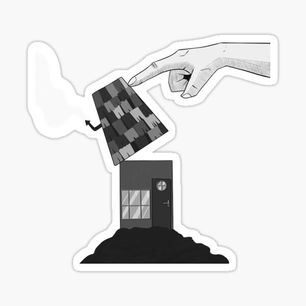 "Look inside " Sticker for Sale by Celine-Tia | Redbubble