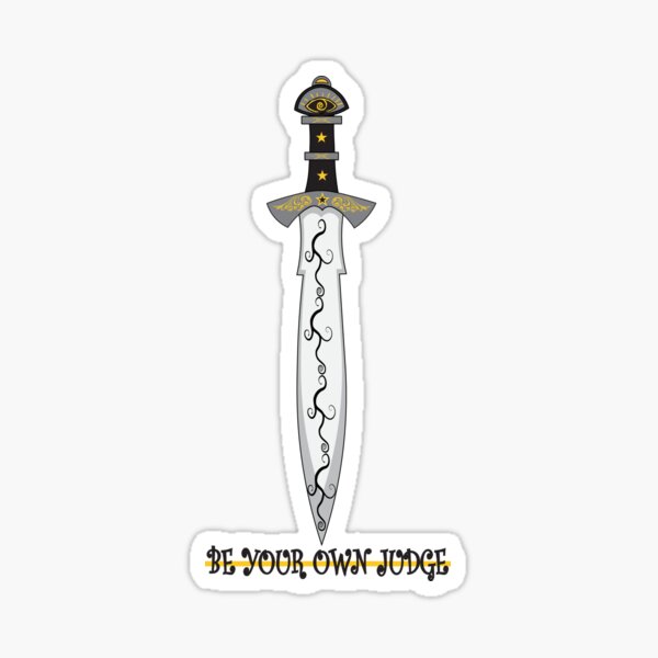 "Be Your Own Judge" Sticker for Sale by Randa-2511 | Redbubble