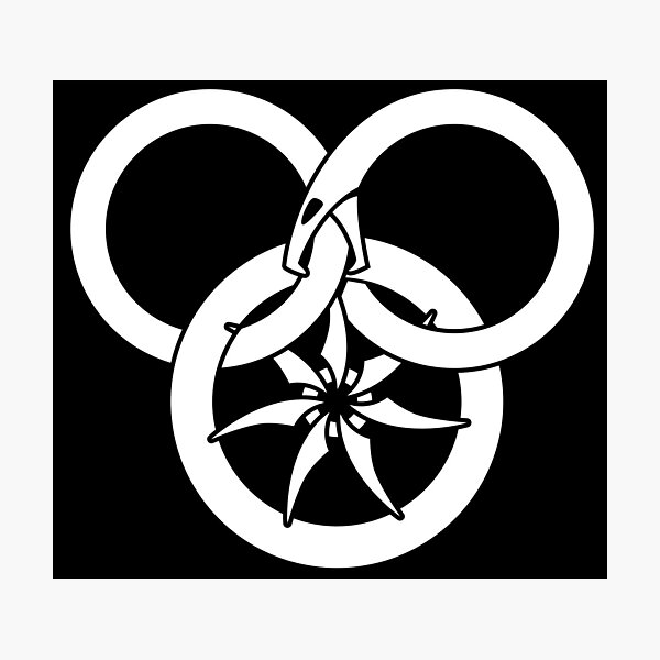 "Wheel of Time Symbol in White WoT" Photographic Print by FantasySciFi ...