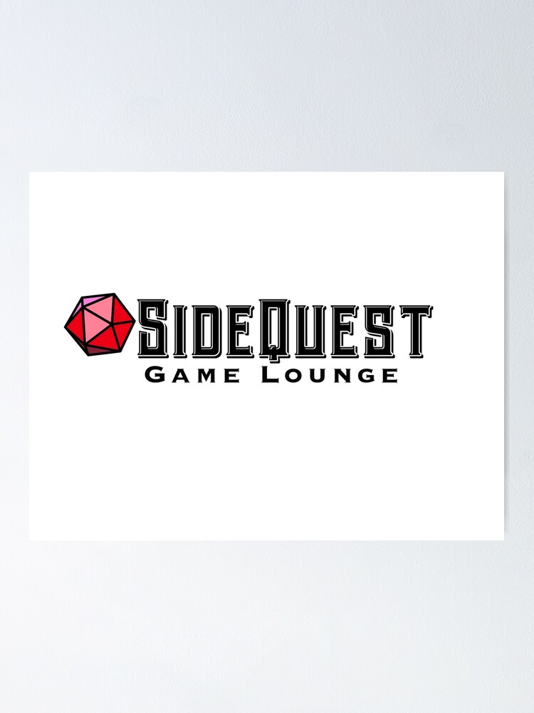 Póster «Logotipo de SideQuest Game Lounge» de Childersartfx | Redbubble