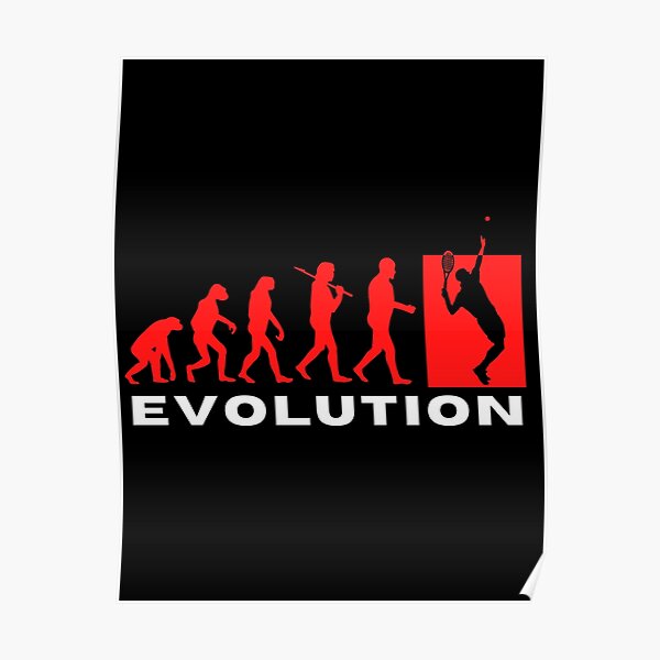 Póster «Evolución del tenis masculino: de simio a genialidad» de ...