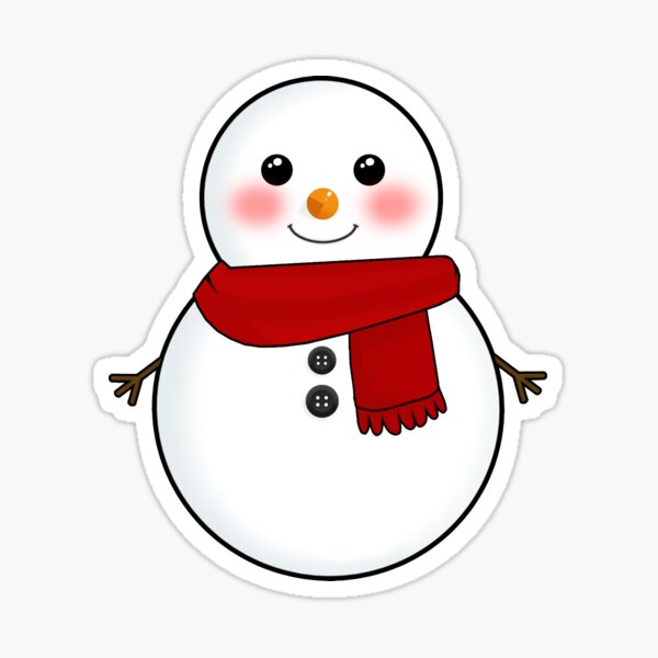 "Snowman" Sticker for Sale by zerizle | Redbubble