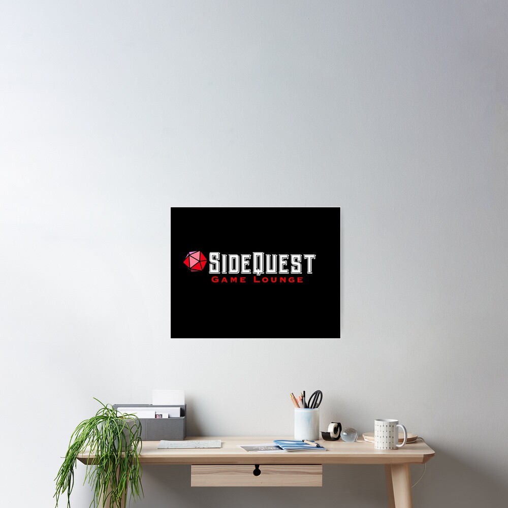 "SideQuest Game Lounge Dark Logo" Poster by Childersartfx | Redbubble
