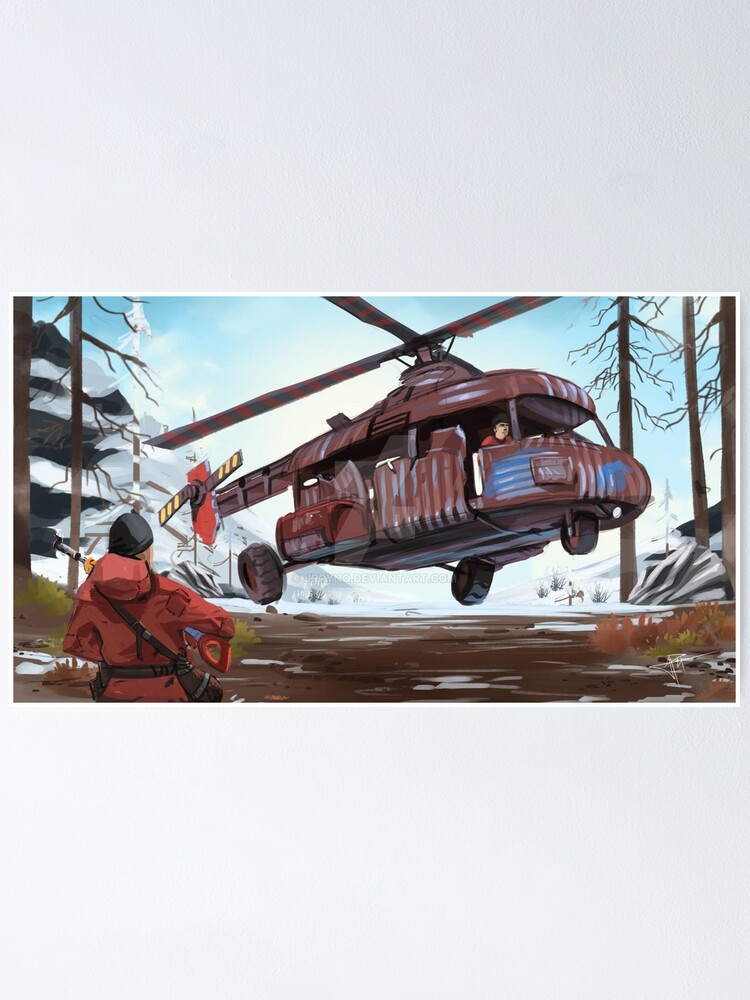 "Rust Scrap Helicopter " Poster for Sale by Vintage-Travler | Redbubble