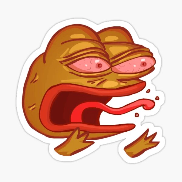 "troll face: pepe meme" Sticker by memesssssss | Redbubble