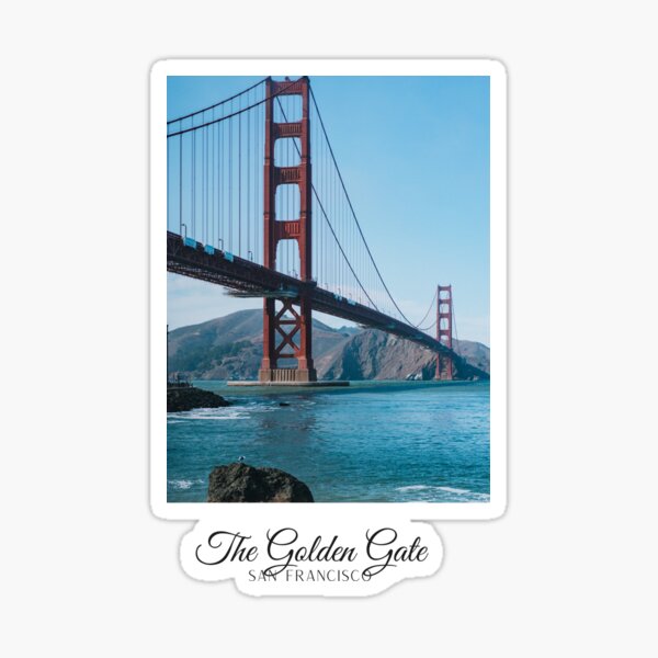 "The Golden Gate Bridge" Sticker for Sale by Bridge-Span | Redbubble