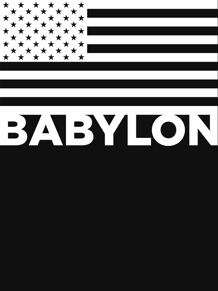 "BABYLON FLAG WHT" T-shirt for Sale by endii1982 | Redbubble | yah t ...