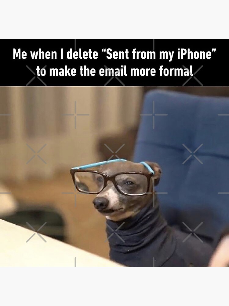 "Sent from iPhone meme" Poster by Natalie-kha | Redbubble